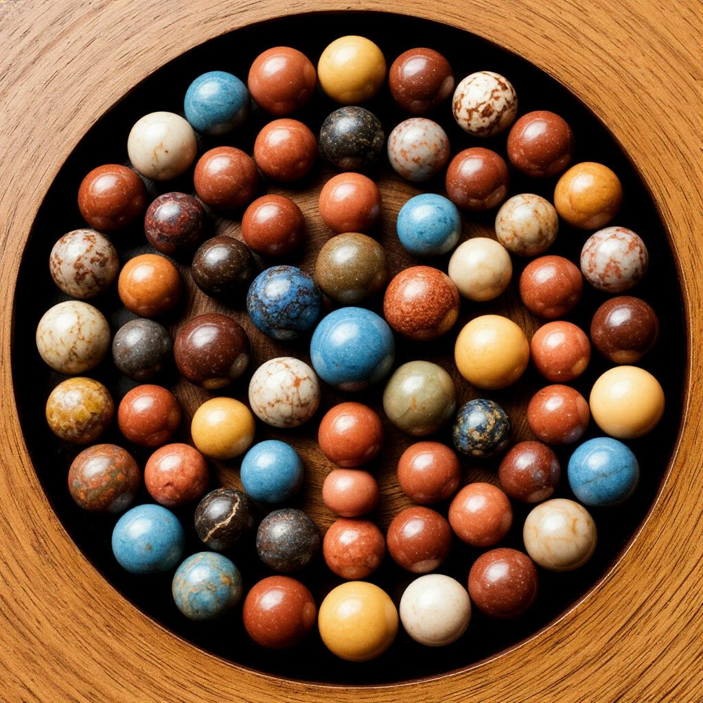 Solve Marbles jigsaw puzzle online with 49 pieces