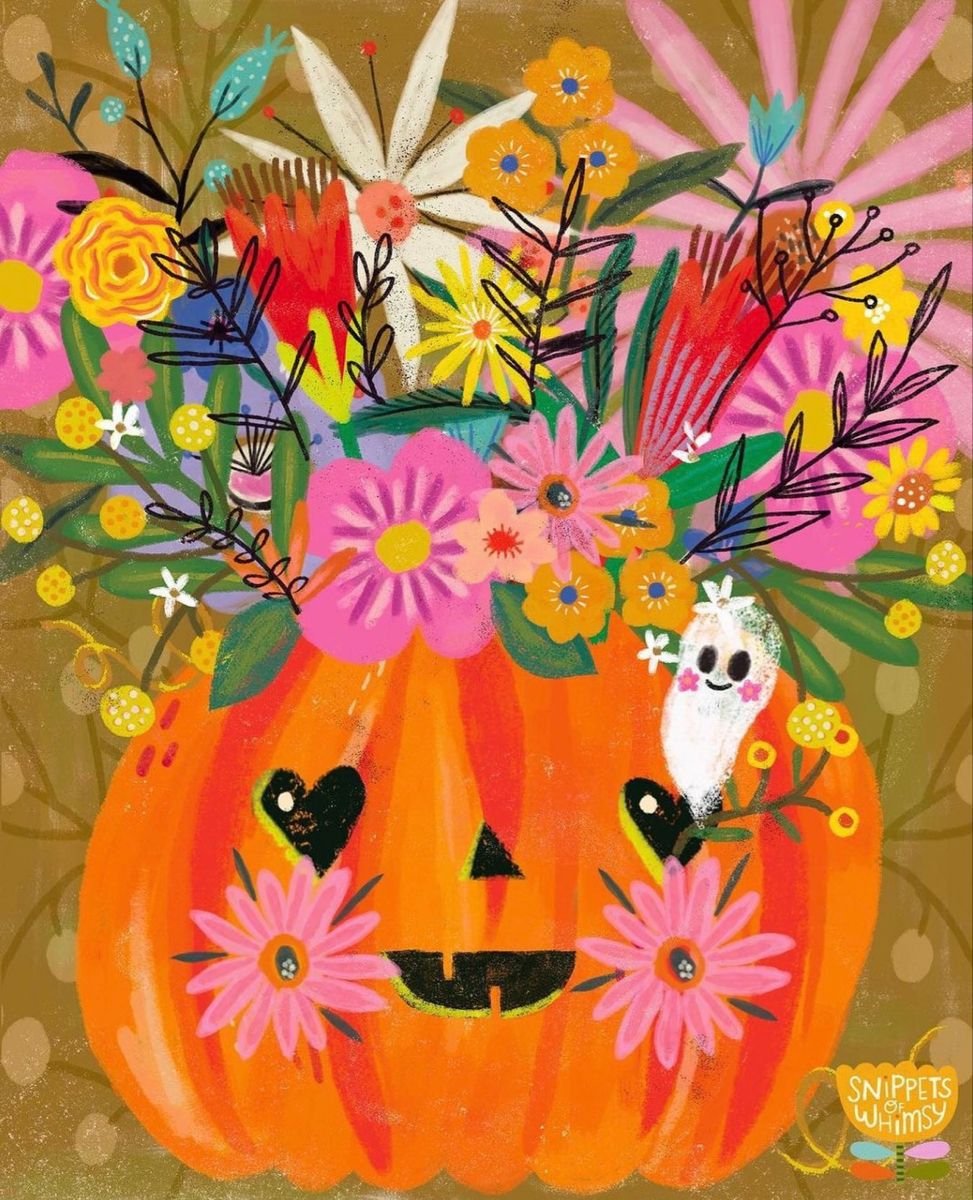 Solve "Quirky and Colorful Owl and Pumpkins Halloween Card" jigsaw ...