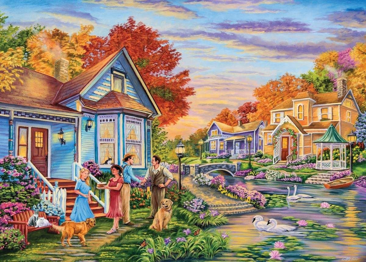 Solve Neighbourly Welcome jigsaw puzzle online with 130 pieces