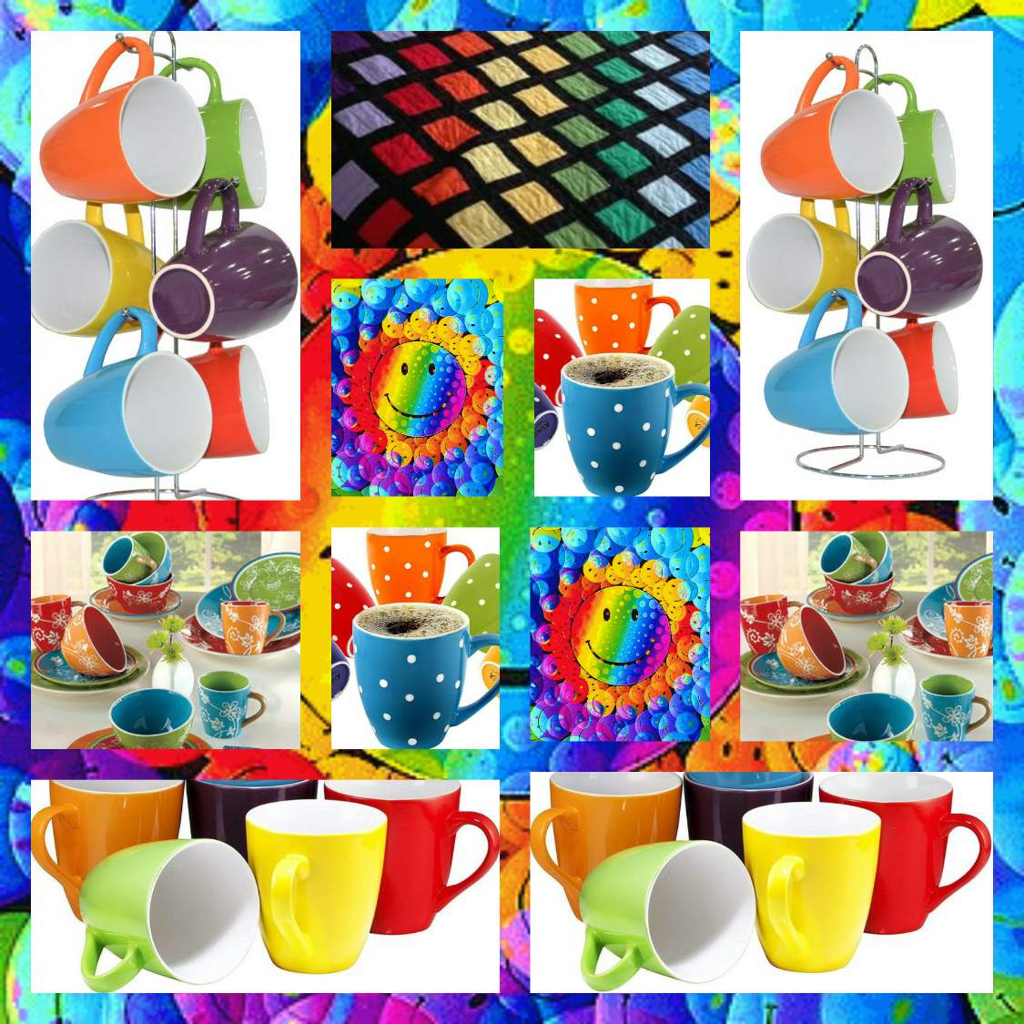 Solve STAX OF CUPS (1022) jigsaw puzzle online with 81 pieces
