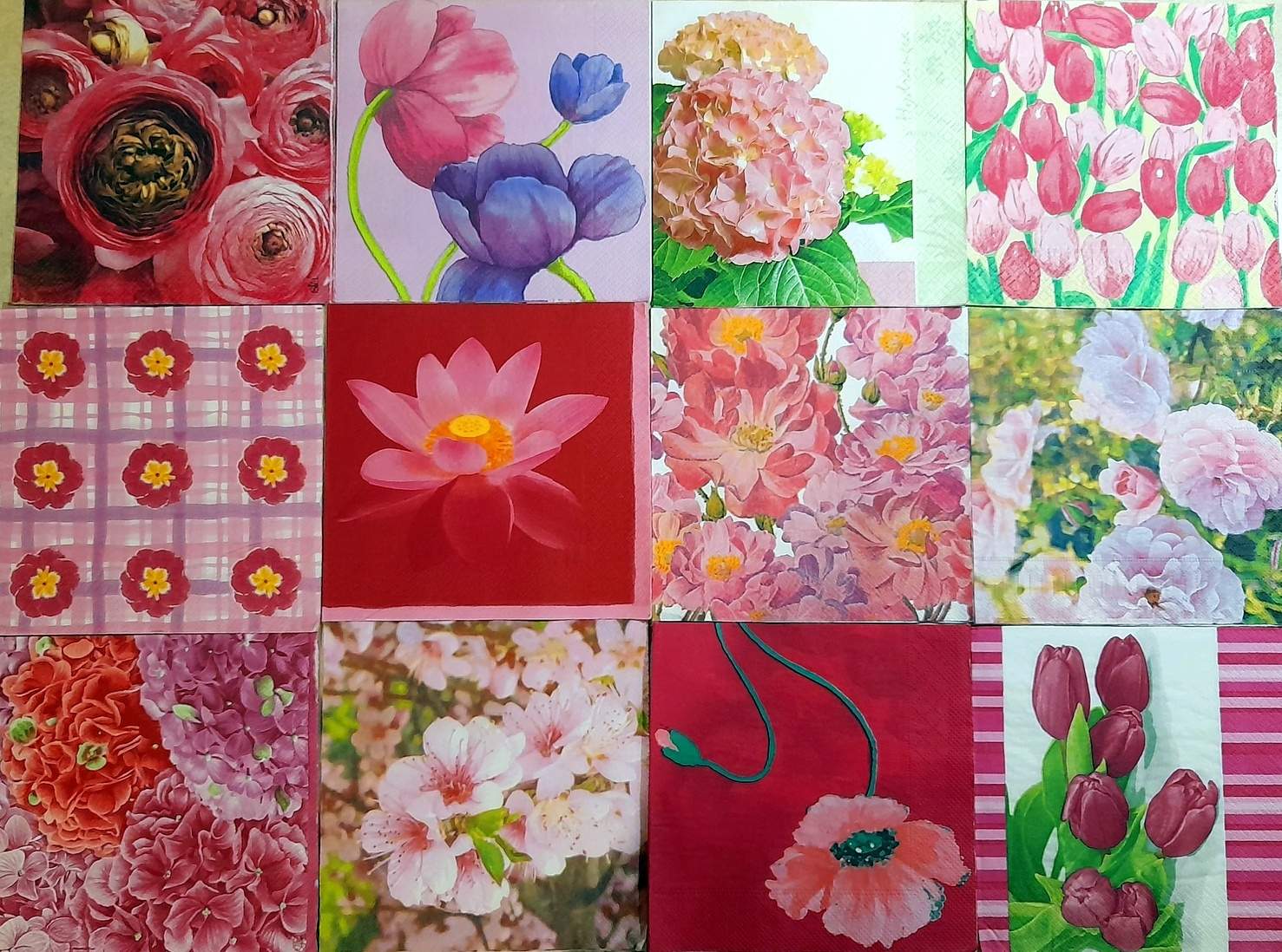 Jigsaw Puzzle | Pink flowers | 130 pieces | Jigidi