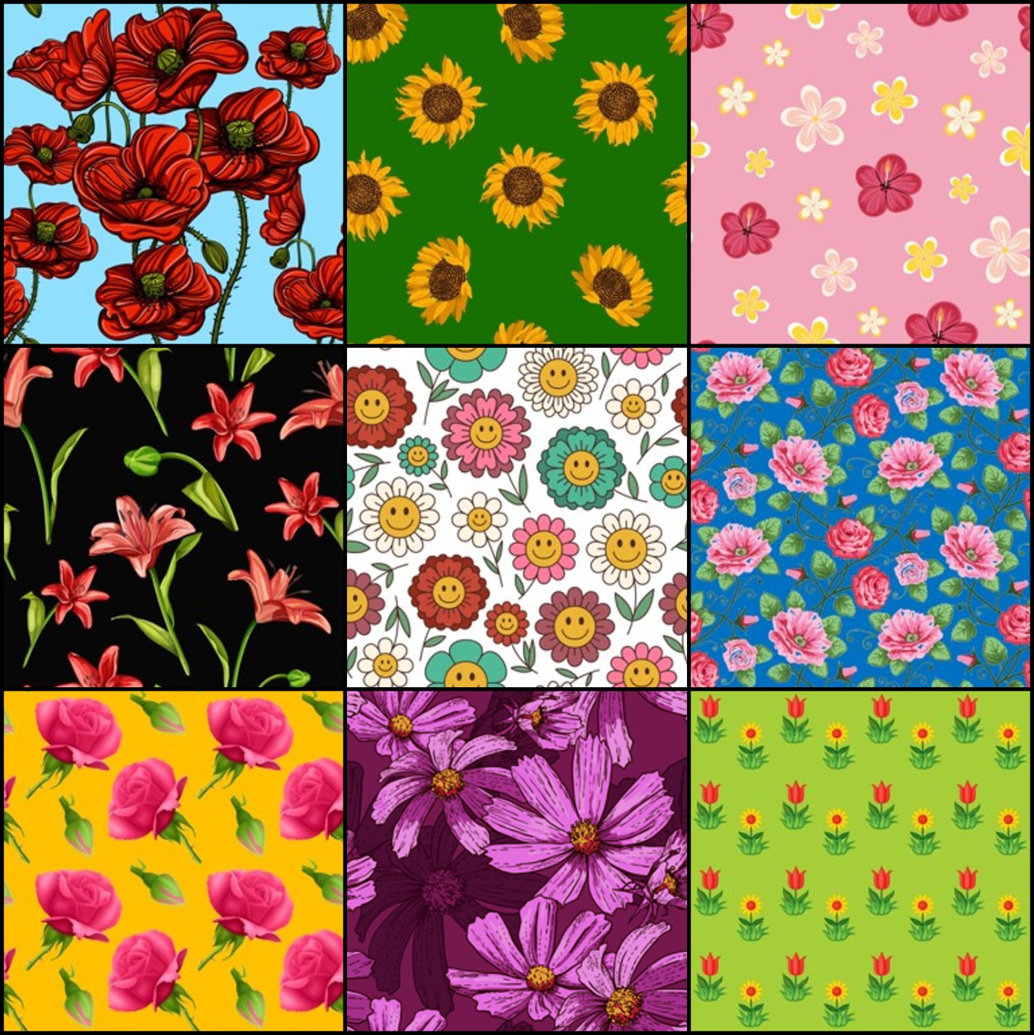 Solve Flower patterns 134 jigsaw puzzle online with 225 pieces