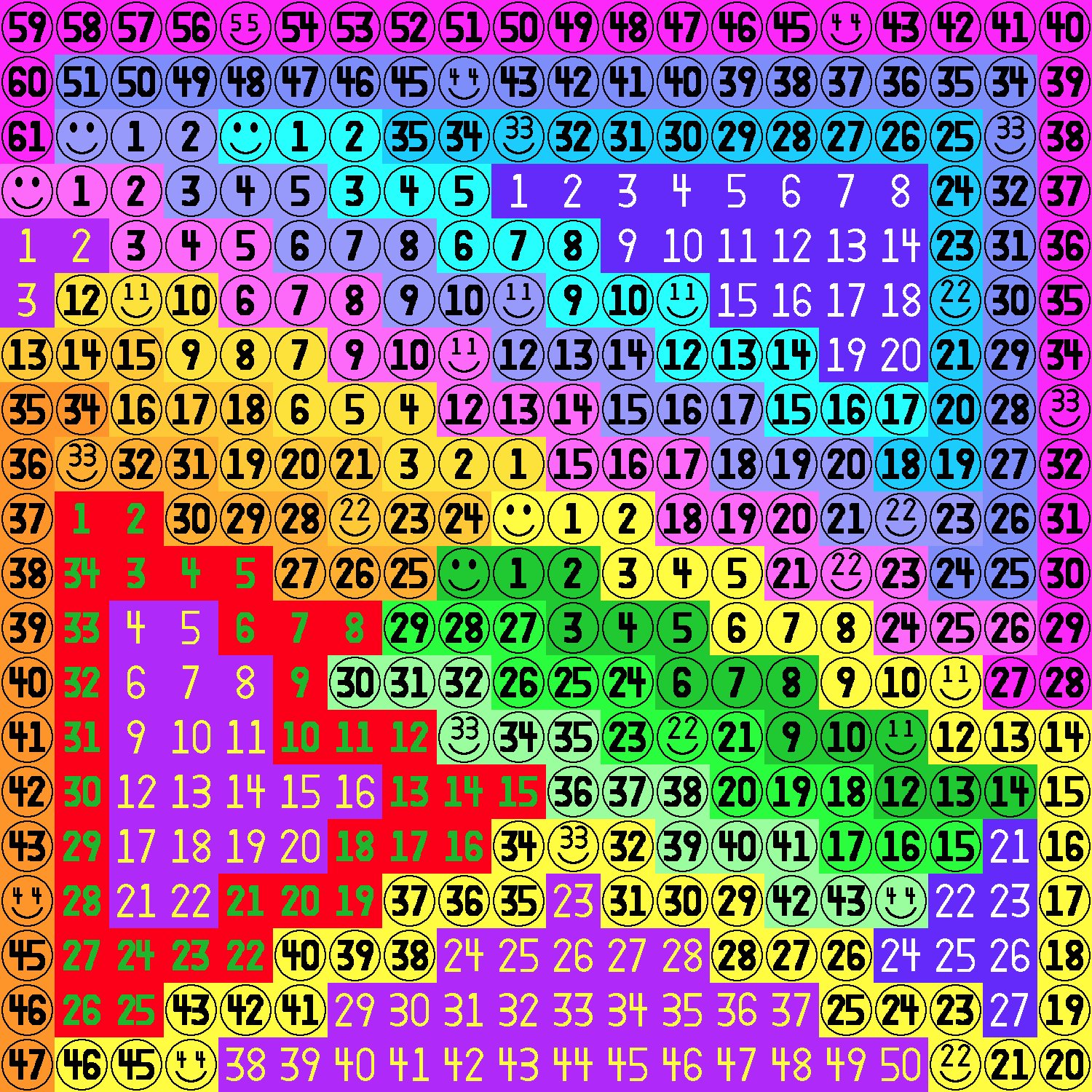 Jigsaw Puzzle | 100 pieces | Happy Nums | Jigidi