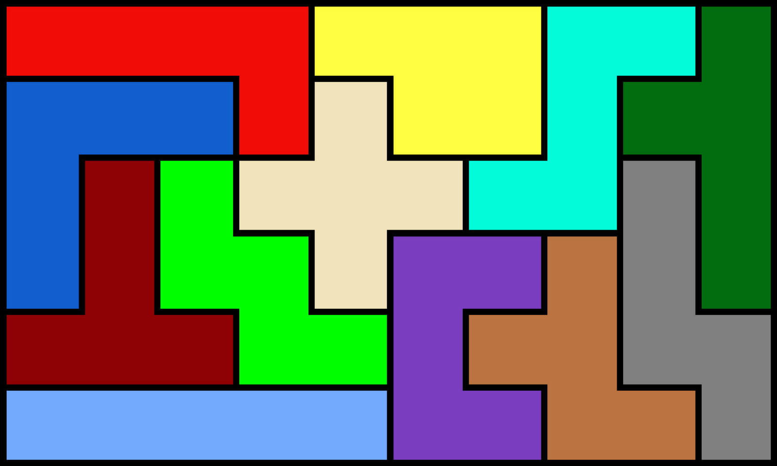 Solve Pentomino 10 jigsaw puzzle online with 432 pieces