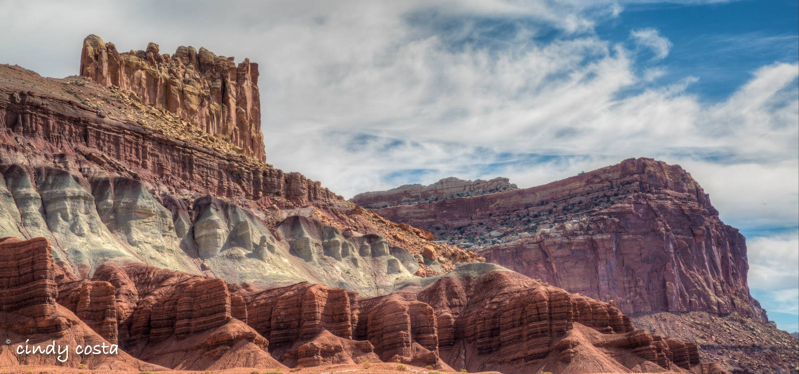 Solve The Castle at Capitol Reef jigsaw puzzle online with 112 pieces