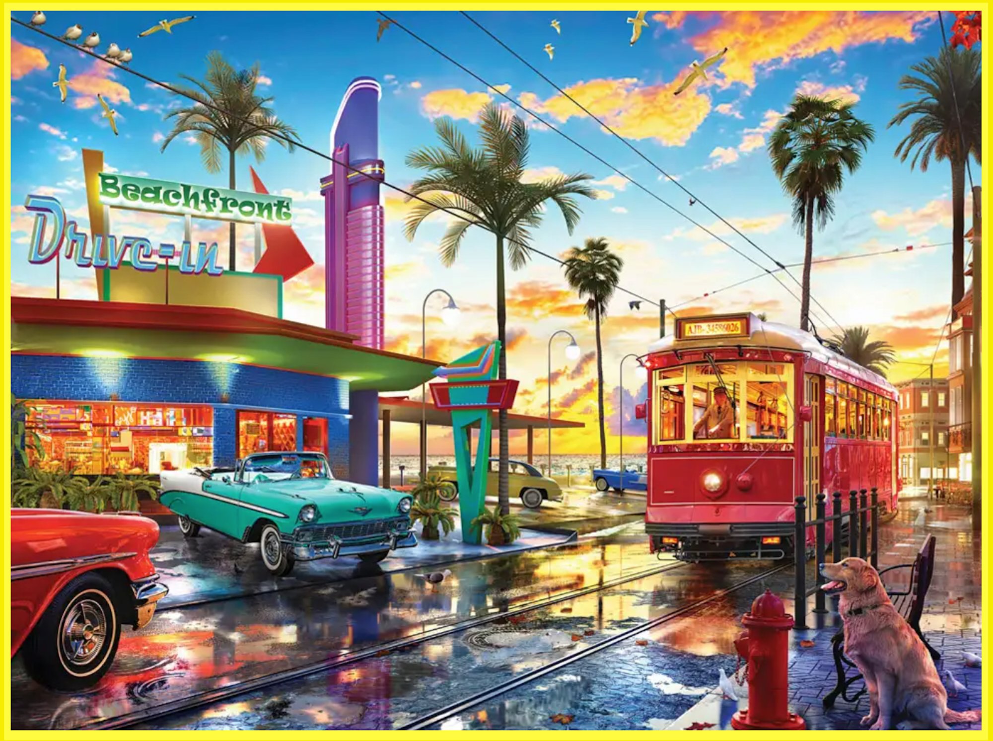 Solve Beachfront Drive jigsaw puzzle online with 352 pieces