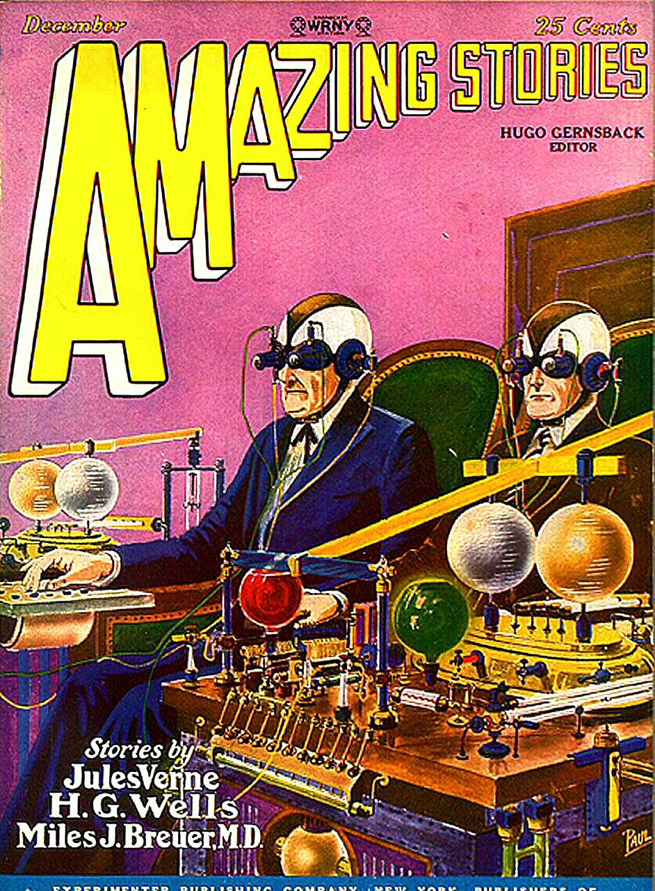 Solve Amazing Stories, Dec 1927, cover by Frank Rudolph Paul (American ...