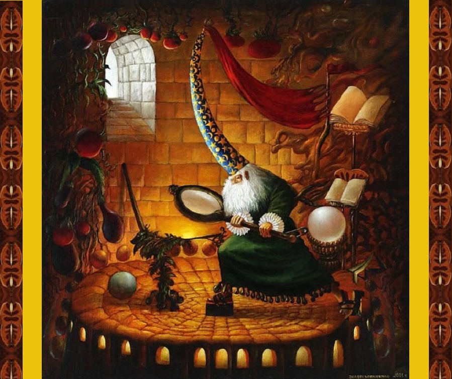 Solve Wizard at Work jigsaw puzzle online with 42 pieces