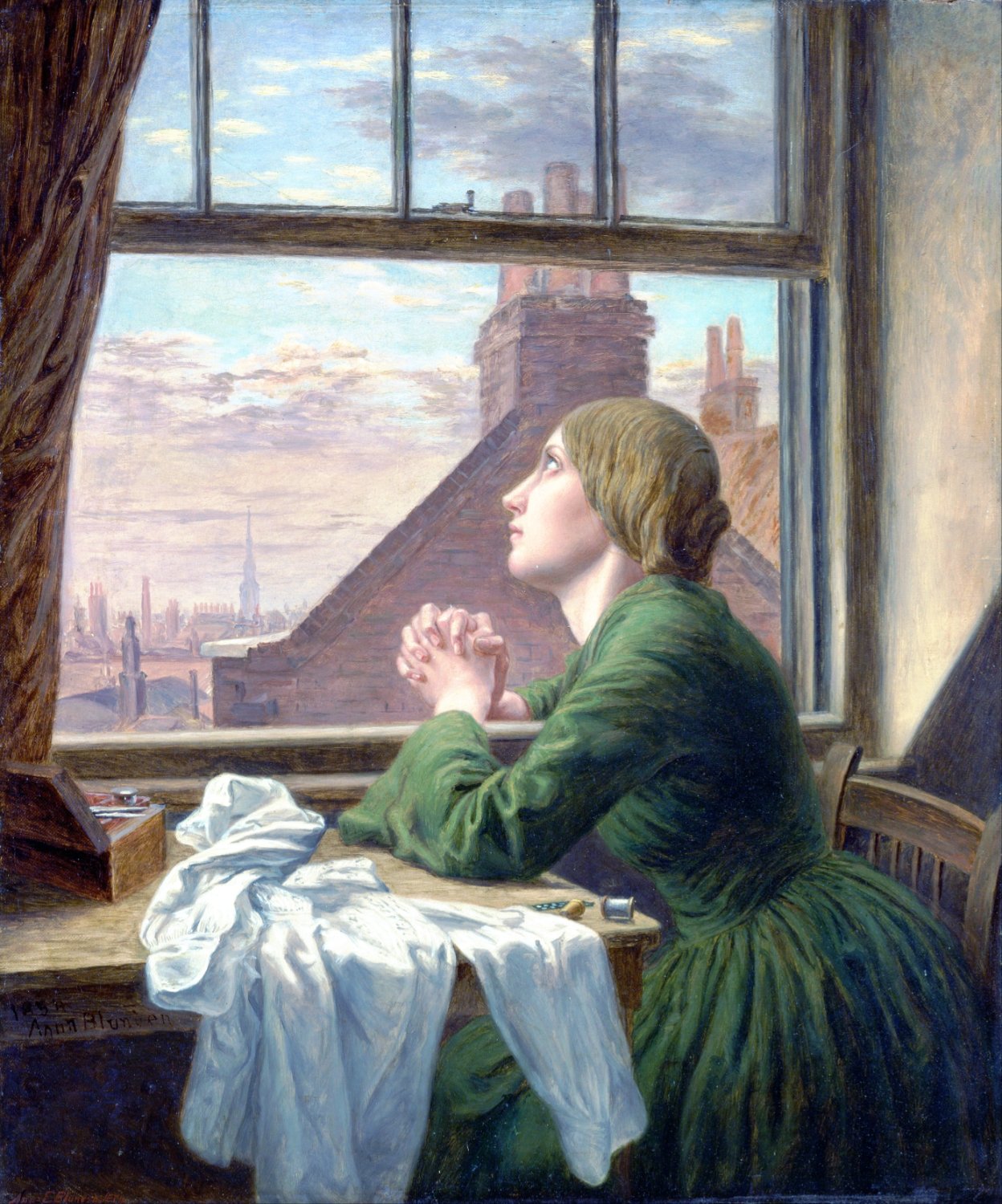 Solve Anna Blunden - For Only One Short Hour (1854) jigsaw puzzle ...