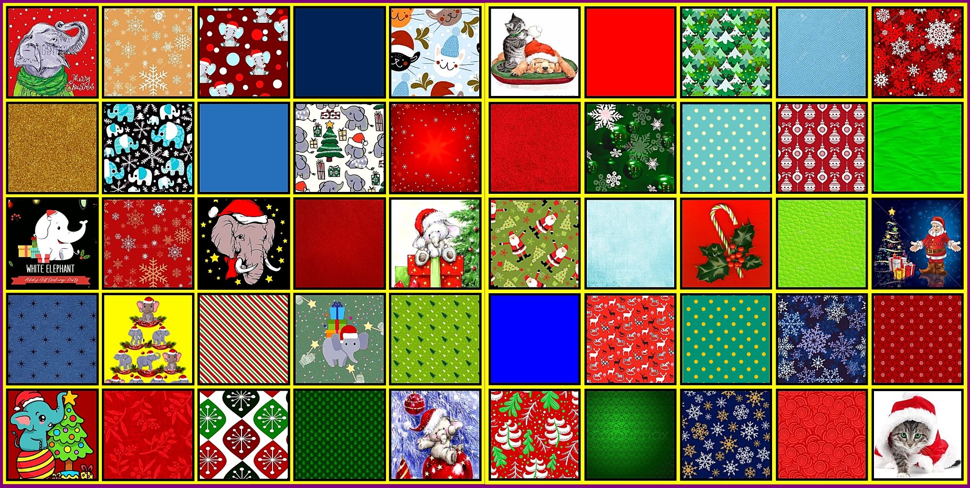 Jigsaw Puzzle | 190 pieces | Merry Christmas from Ellie the Elephant ...