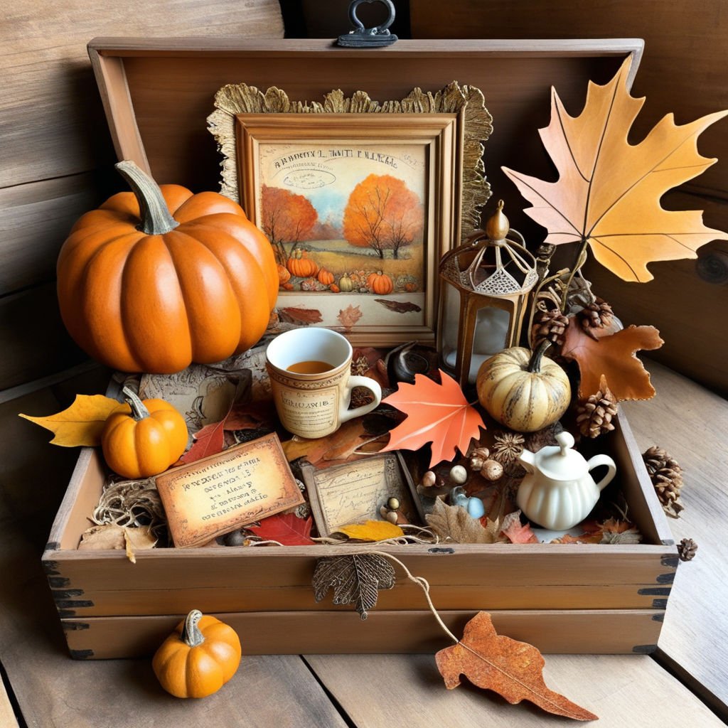 Jigsaw Puzzle | 196 pieces | Lovely Fall Display (Large) | Jigidi