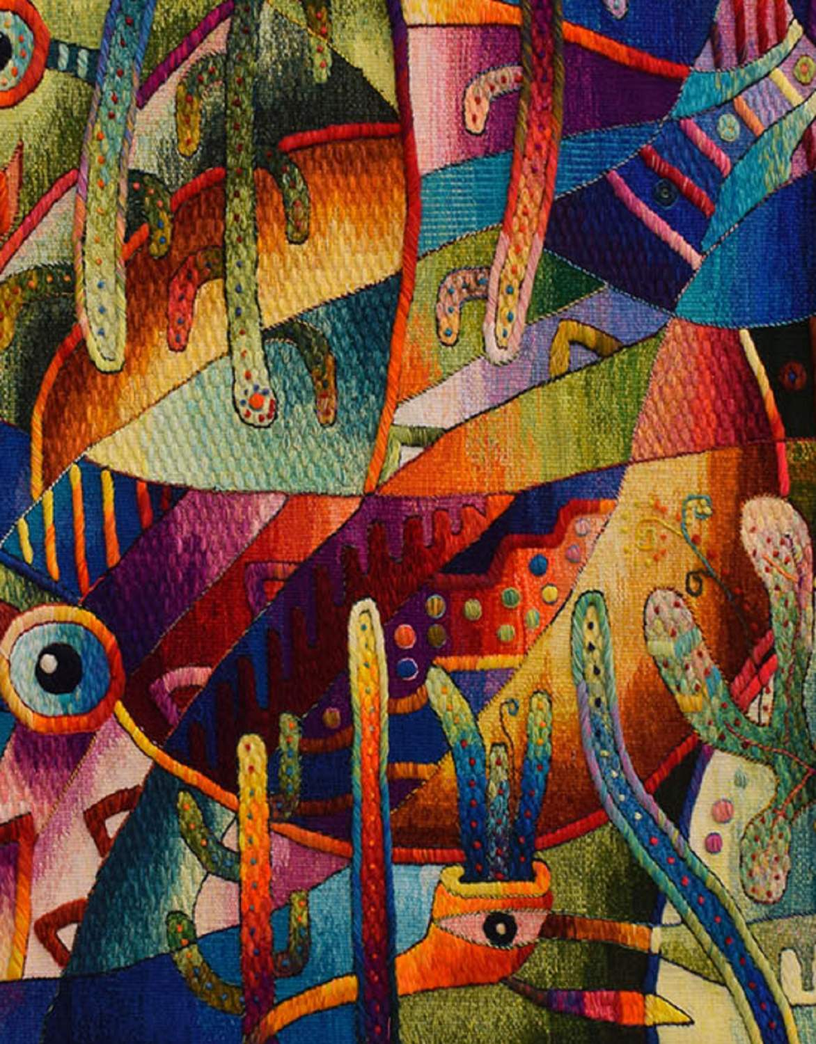 Solve close-up of Encuentro en la Playa del Amor IV jigsaw puzzle ...