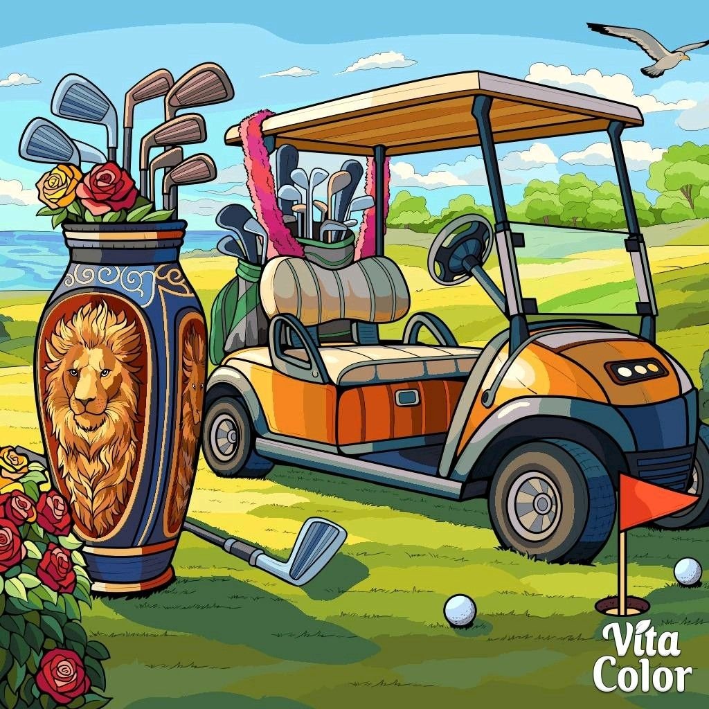 Solve PUZZLE - Classic Golf Club Holder jigsaw puzzle online with 81 pieces