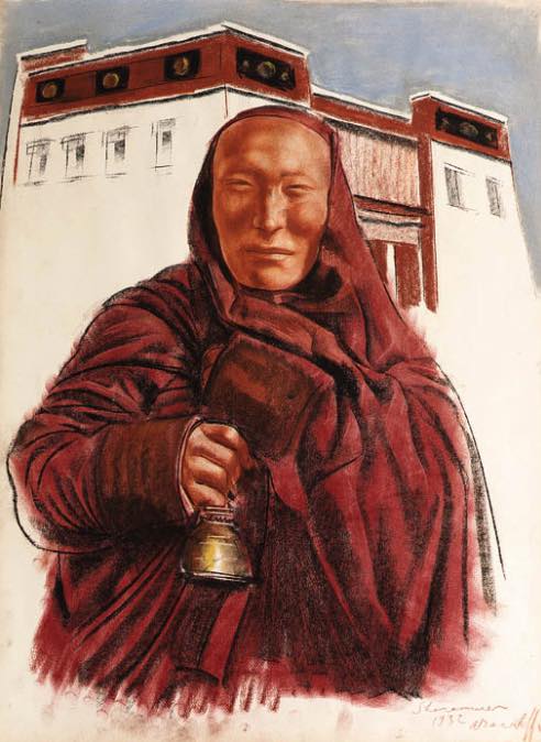 Solve Alexandr Evgen'evich Iakovlev (Russian, 1887–1938), Portrait of a ...