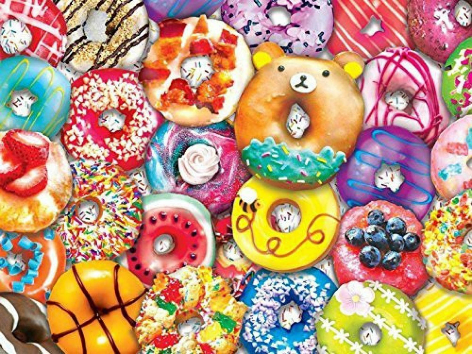 Solve Yummy Donuts jigsaw puzzle online with 540 pieces