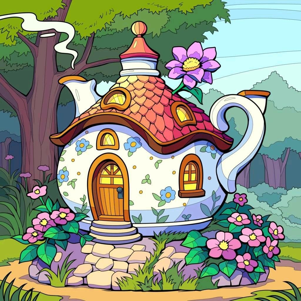 Jigsaw Puzzle | 81 pieces | PUZZLE - Teapot House | Jigidi