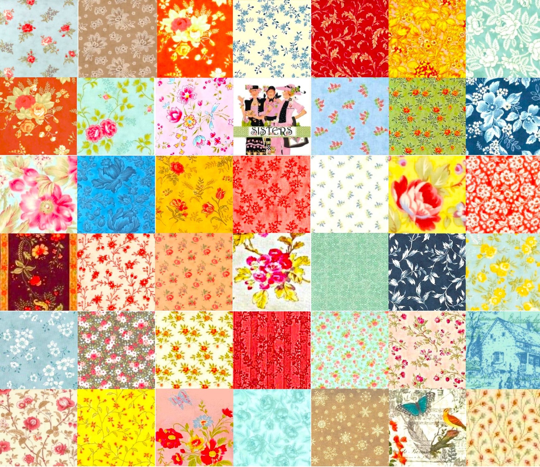 Solve PATCHWORK 3 SISTERS 2 jigsaw puzzle online with 143 pieces