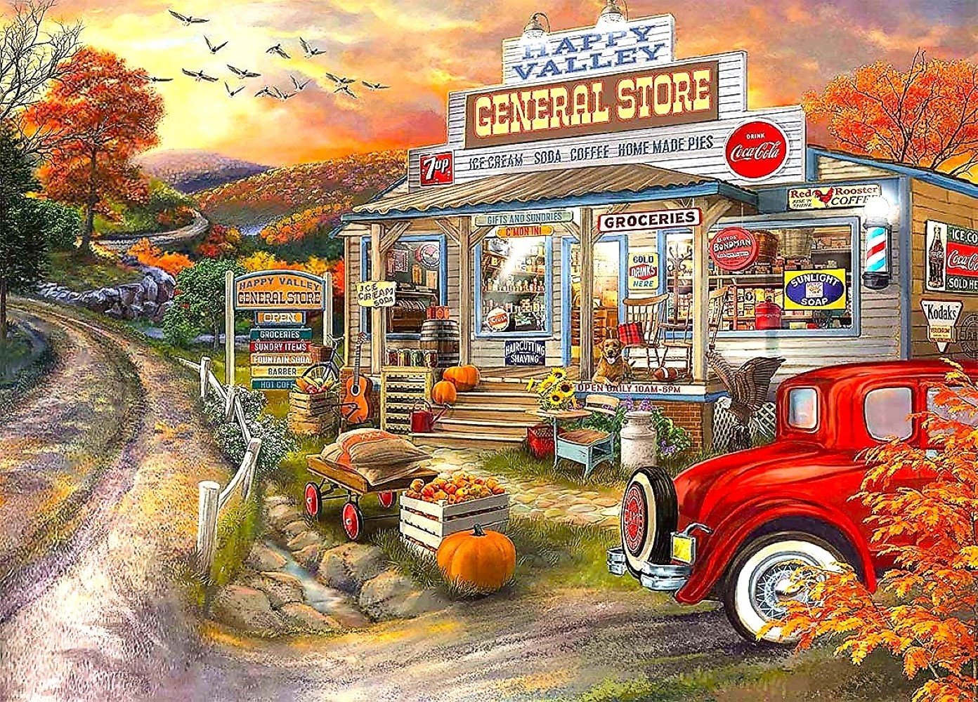 Solve Happy Valley jigsaw puzzle online with 88 pieces