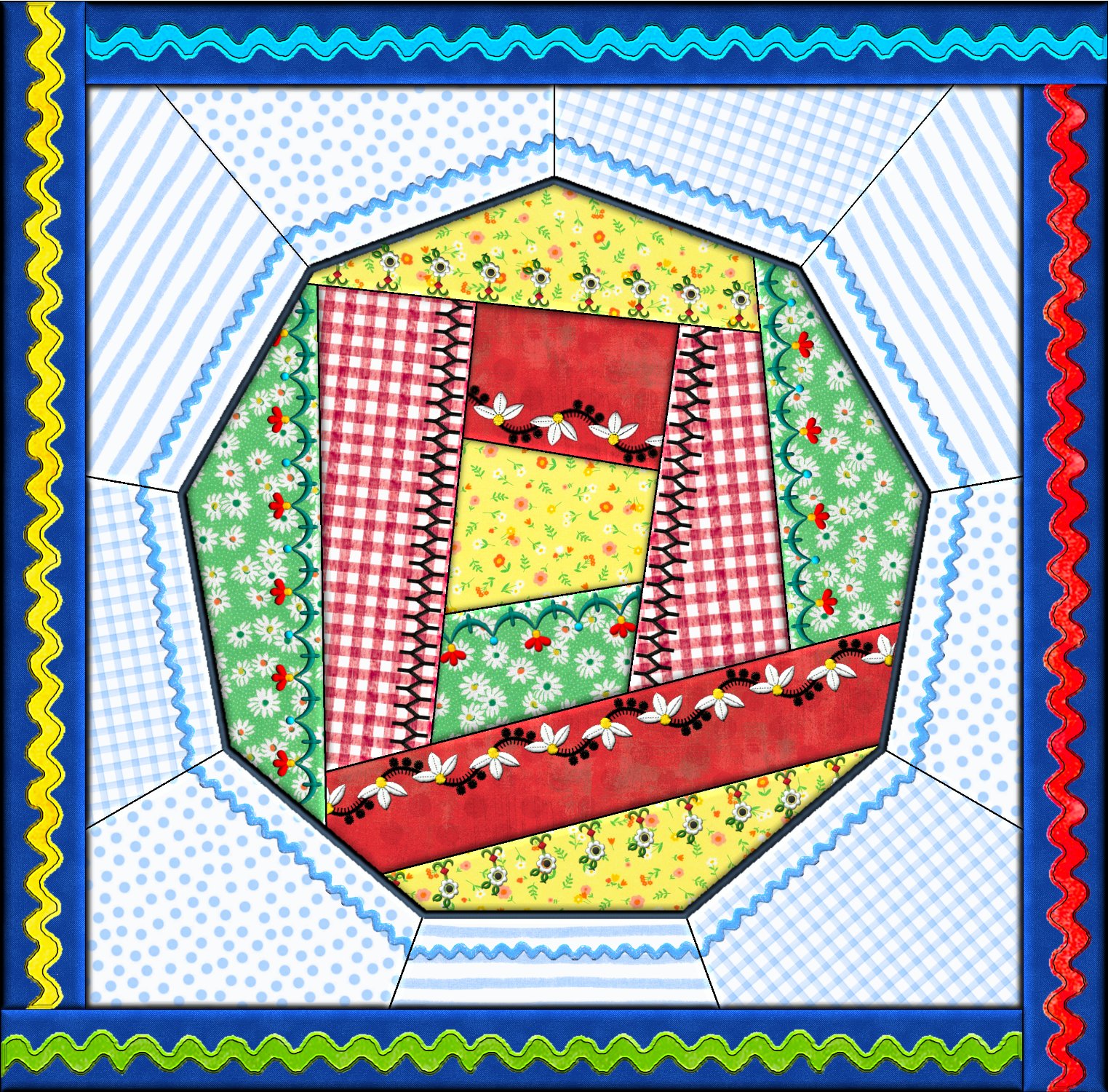 Solve Geometry Class ~ The Nonagon jigsaw puzzle online with 600 pieces