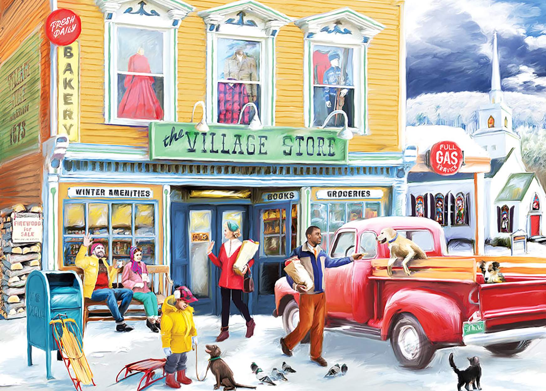 Solve The Village Store jigsaw puzzle online with 150 pieces