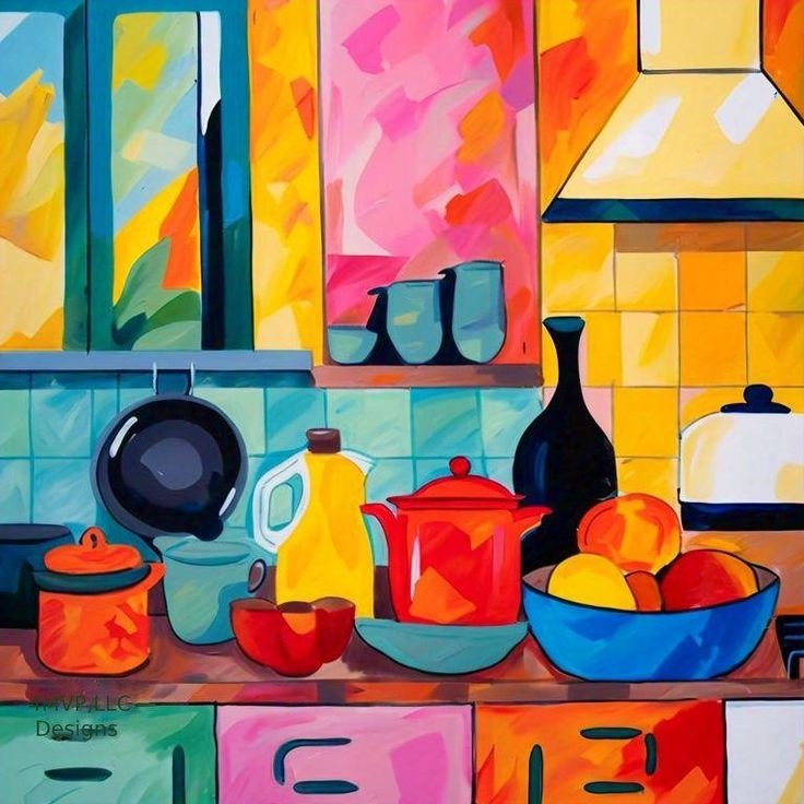 Solve Kitchen Counter jigsaw puzzle online with 81 pieces