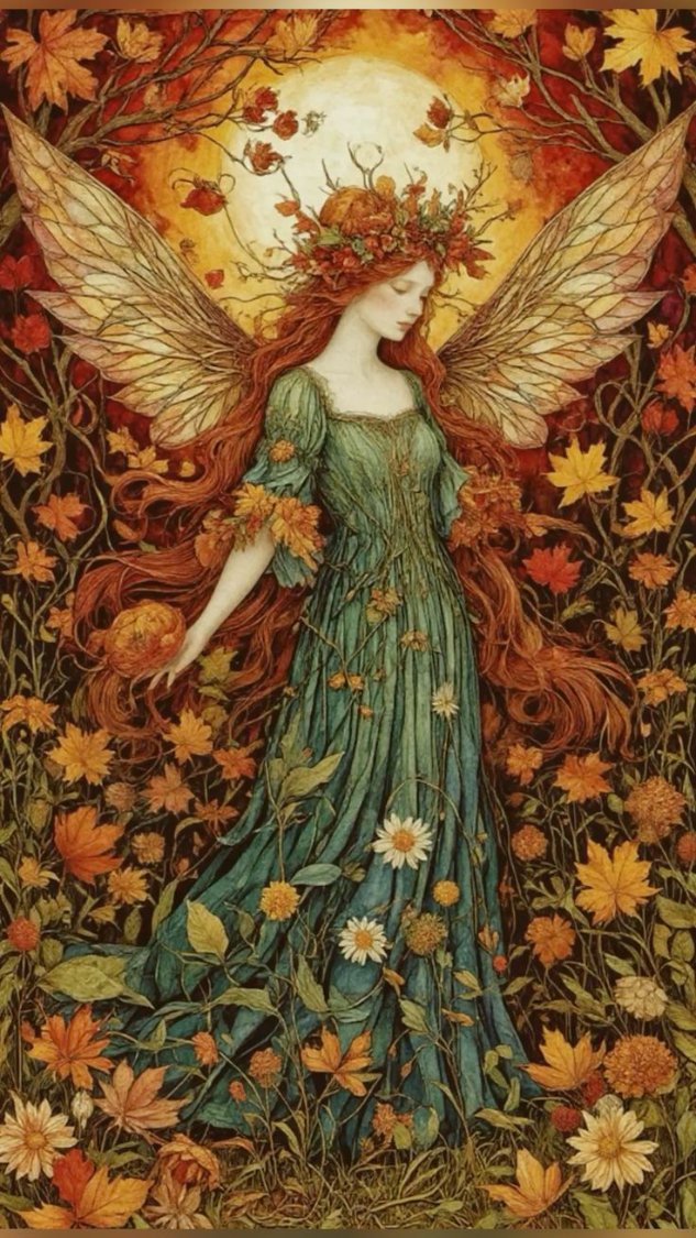 Solve Seasonal Art - Autumn / Fall - Fairy 2 (Resize: 15 - 252 Pieces ...