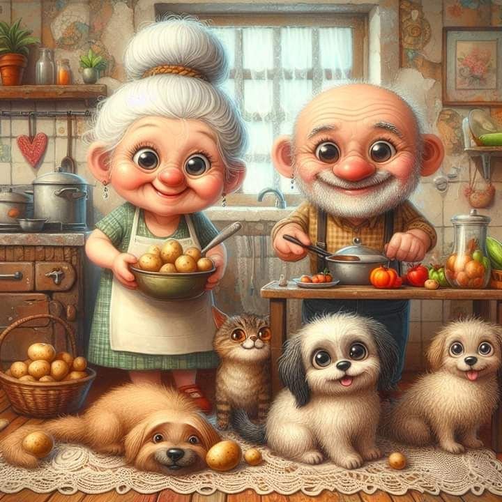 Solve Cooking Together jigsaw puzzle online with 64 pieces