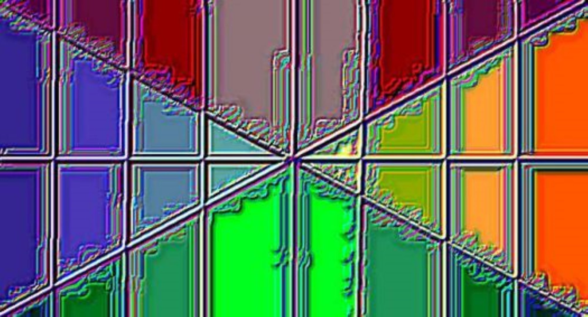 Solve Geometric - Supersized jigsaw puzzle online with 450 pieces