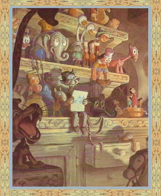 Solve Pinocchio concept art jigsaw puzzle online with 120 pieces