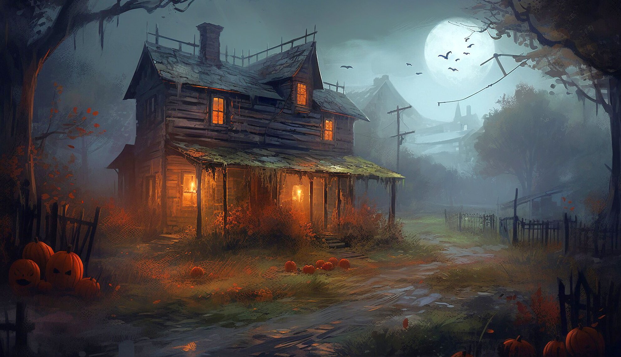 Solve halloween night jigsaw puzzle online with 286 pieces