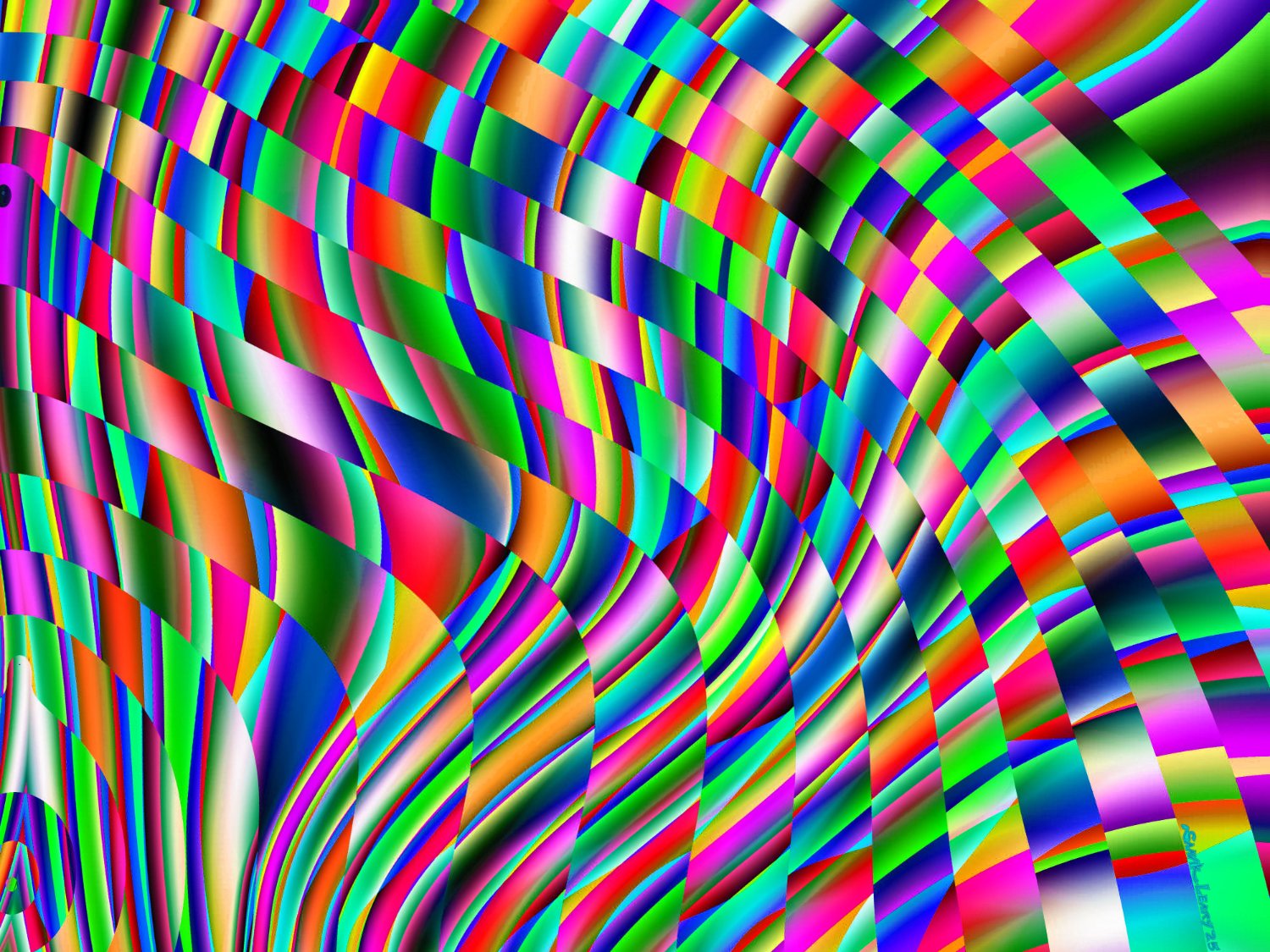 Solve 10042025 Sterling fractal Ribbons smallest jigsaw puzzle online ...