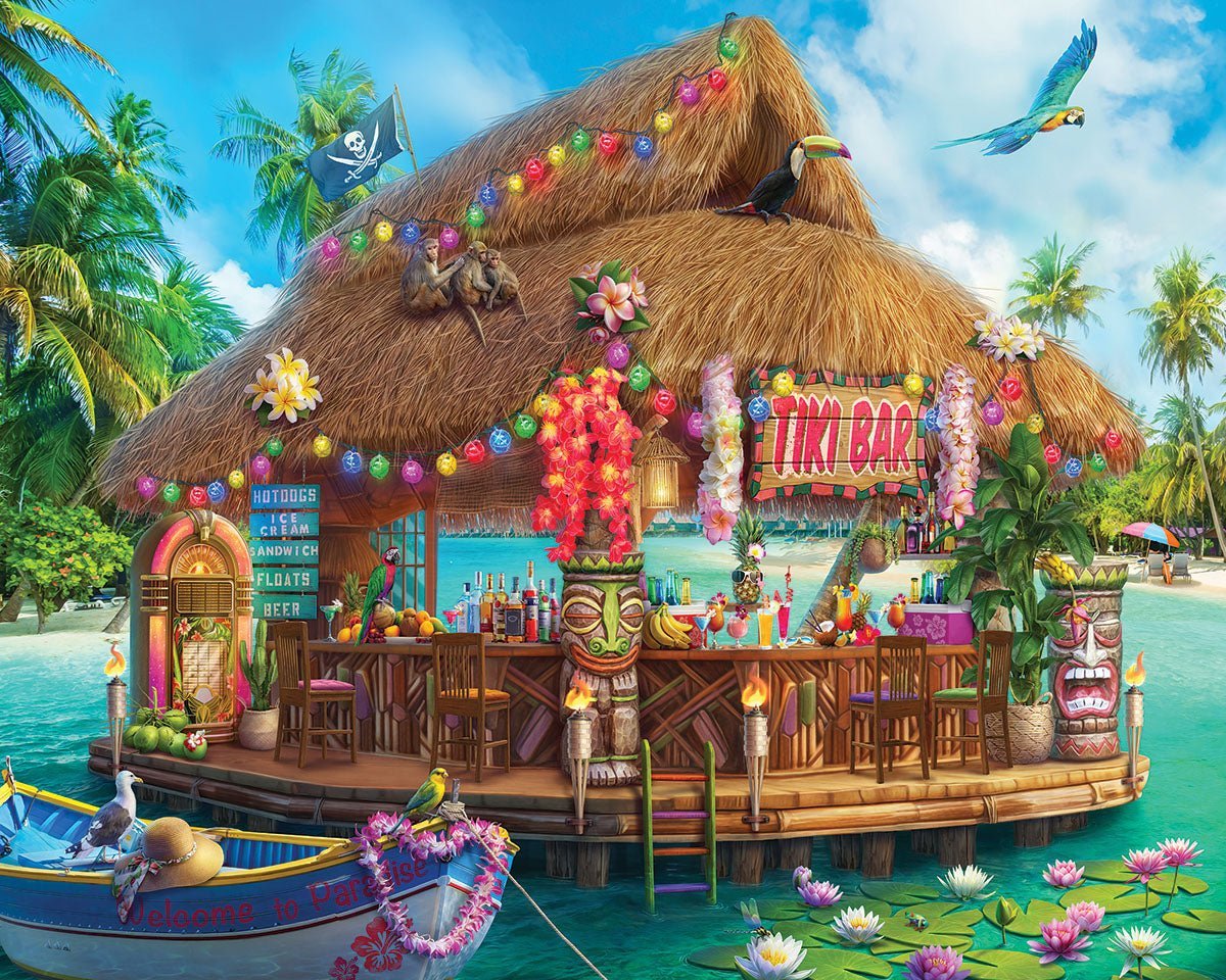 Solve _Floating_Tiki_Bar_ jigsaw puzzle online with 252 pieces