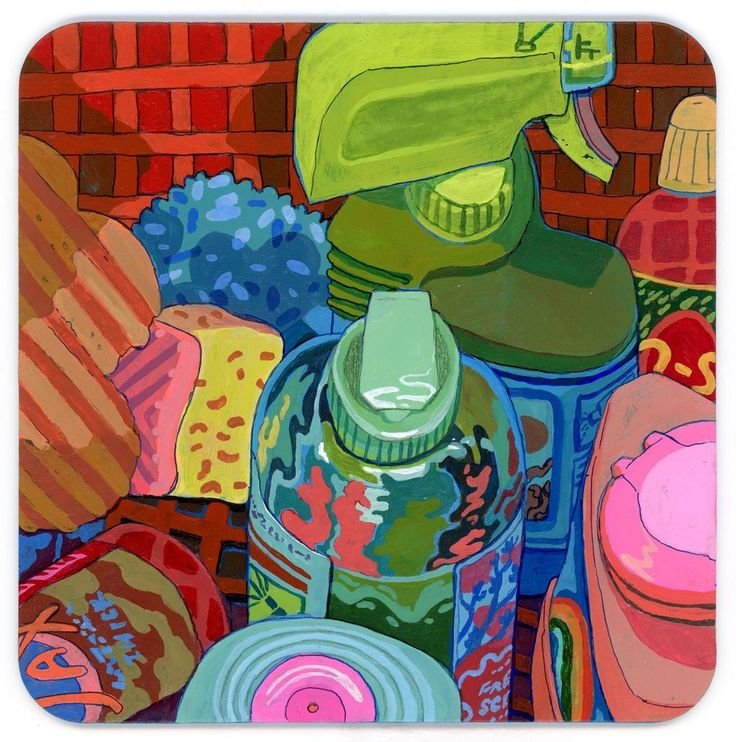 Solve “fun shapes and colors in the cleaning cabinet ” jigsaw puzzle ...