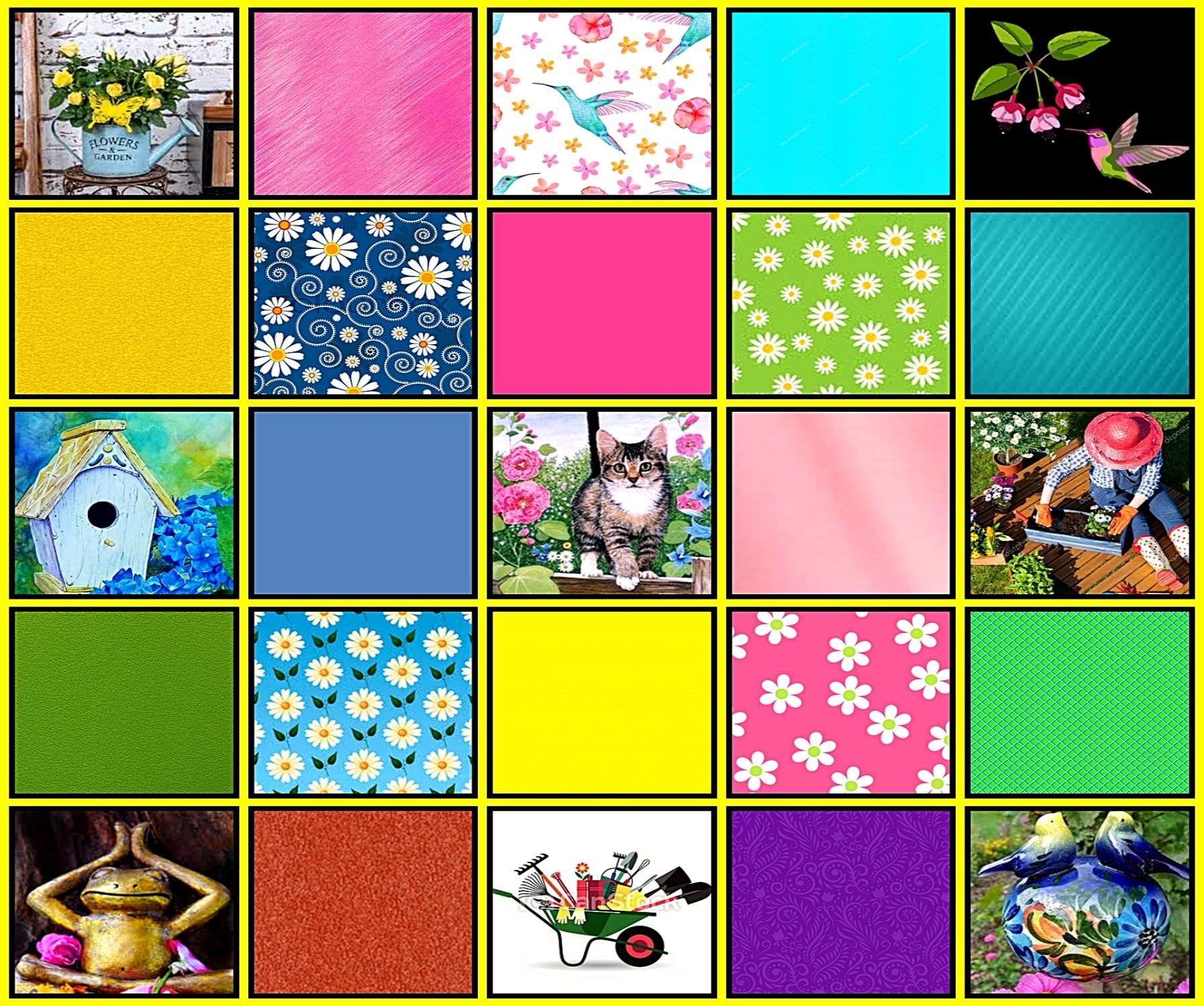 Solve In the Garden (W) jigsaw puzzle online with 270 pieces