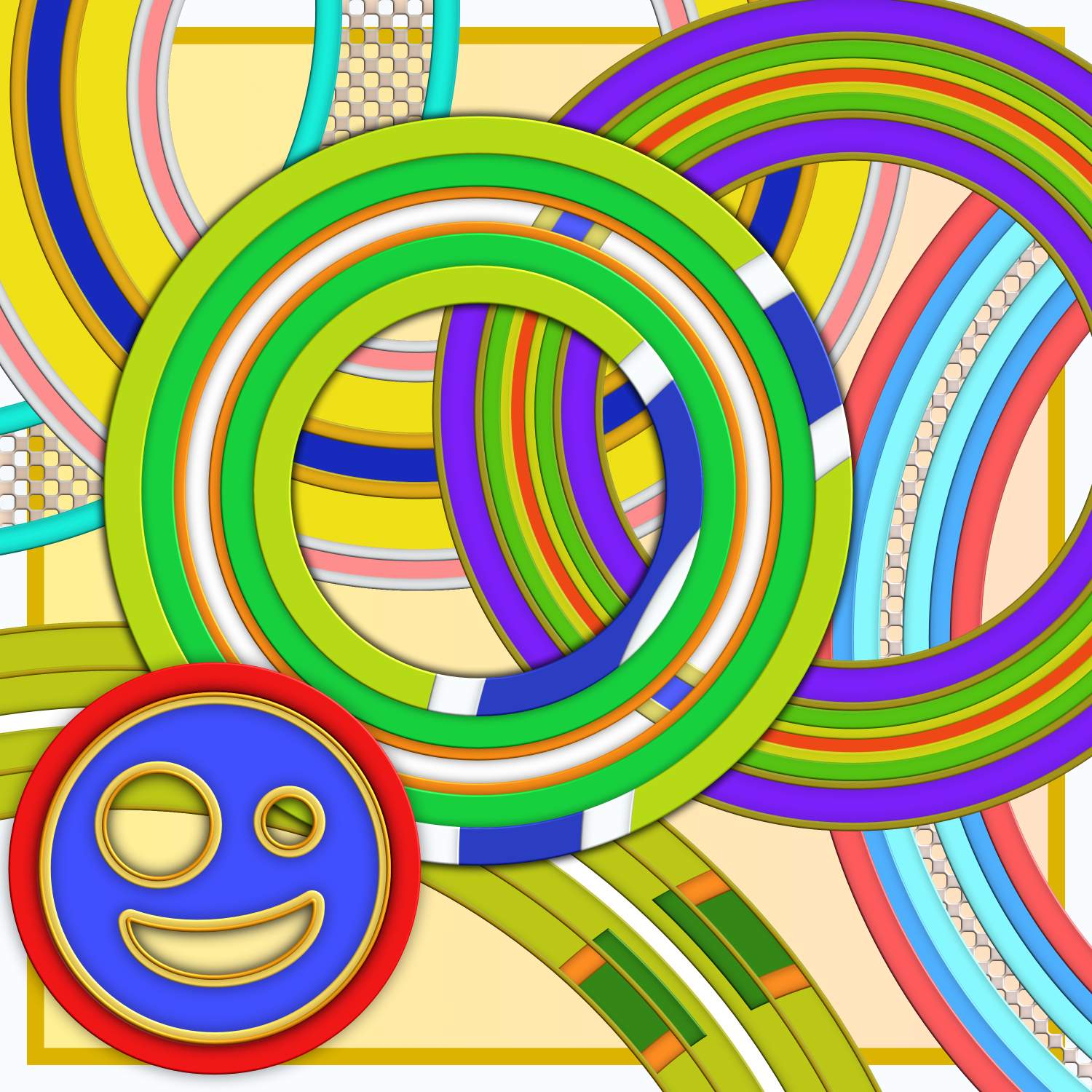 Solve Kreise jigsaw puzzle online with 144 pieces