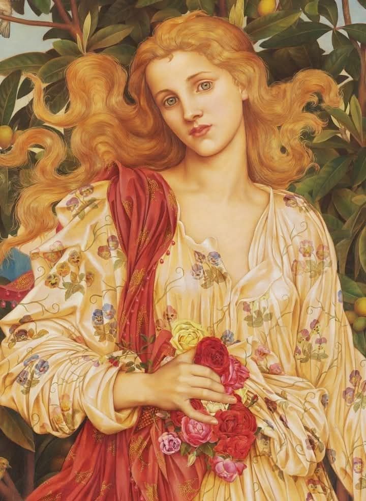 Solve Flora (detail), 1894 jigsaw puzzle online with 130 pieces