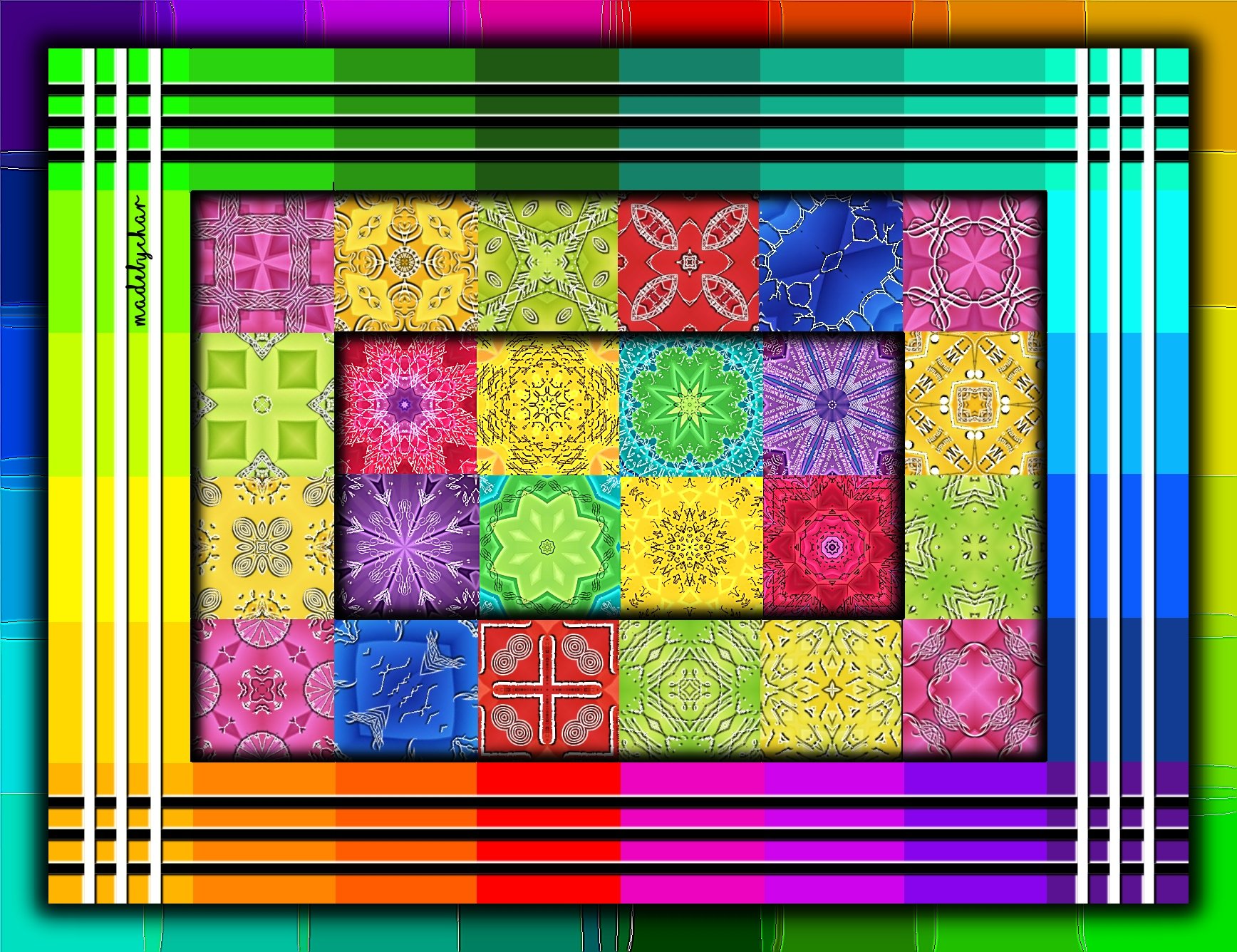 Solve To a bright and colorful week! jigsaw puzzle online with 450 pieces