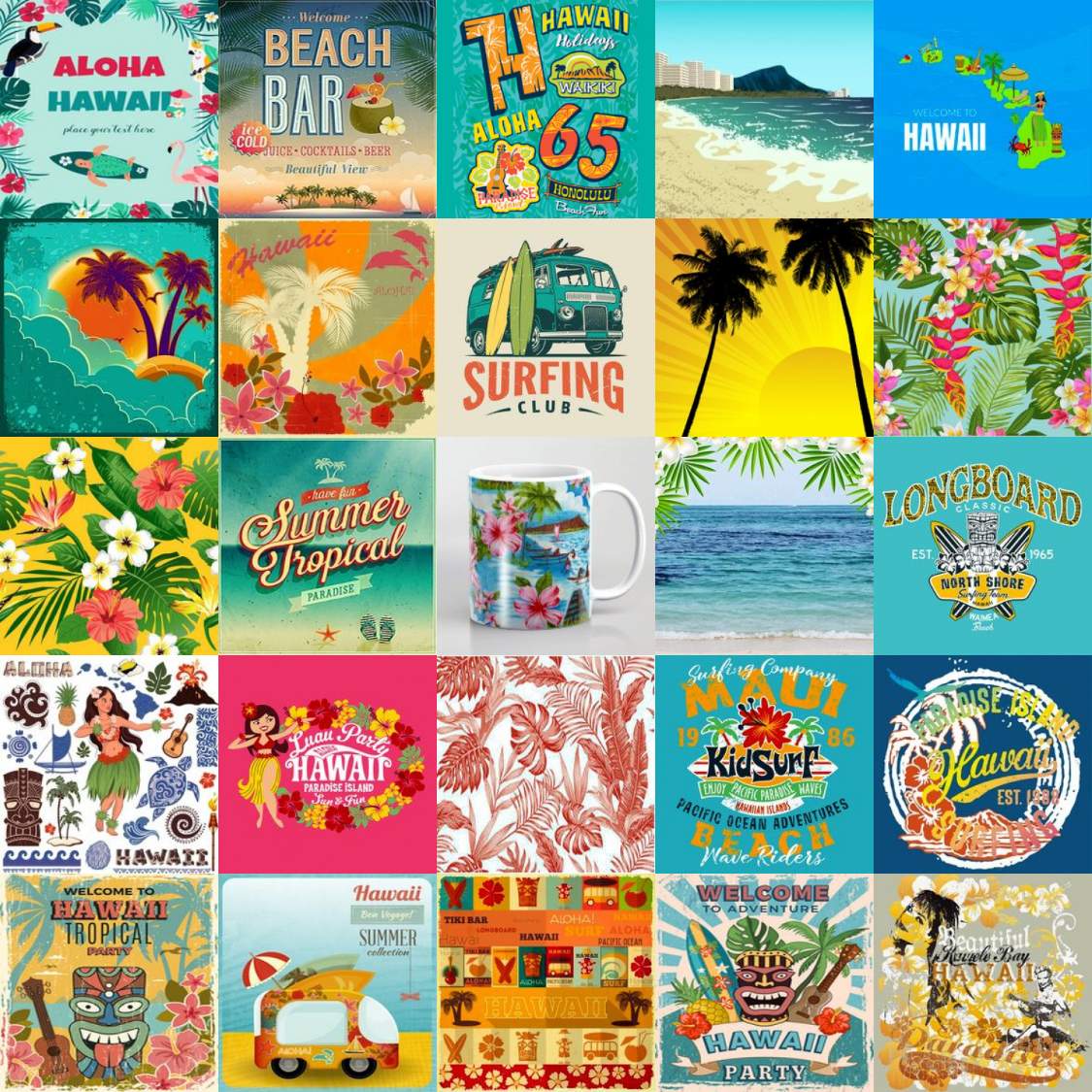 Solve Aloha Hawaii 956 jigsaw puzzle online with 49 pieces