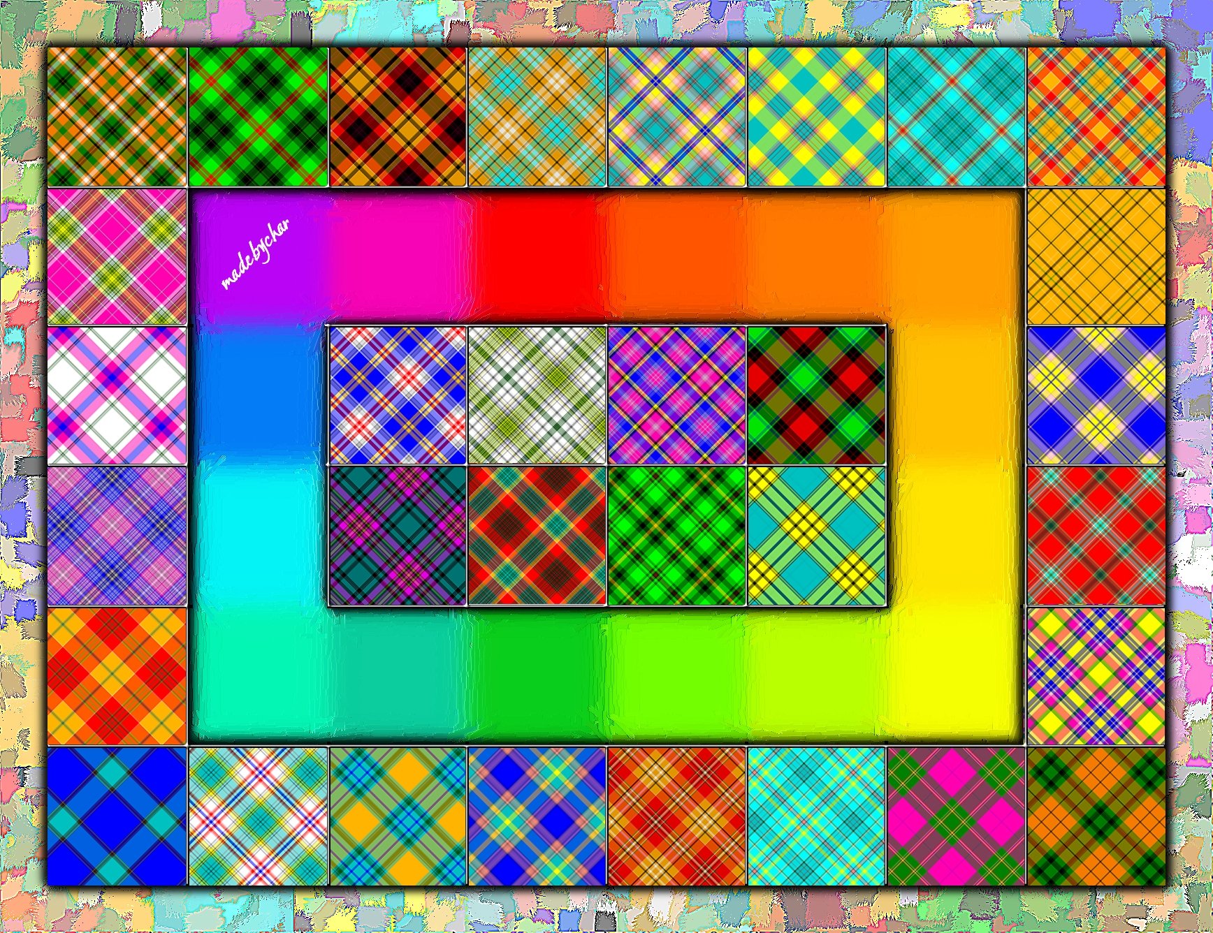 Solve So many Plaids- So little Time.... jigsaw puzzle online with 252 pieces