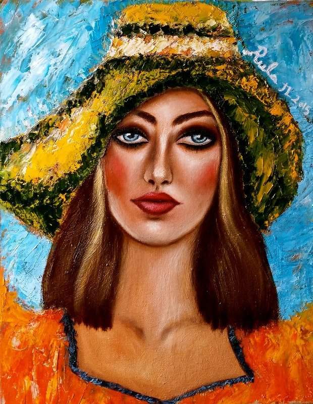 Jigsaw Puzzle | Rula Craft Artwork - 'The Hat' | 48 pieces | Jigidi