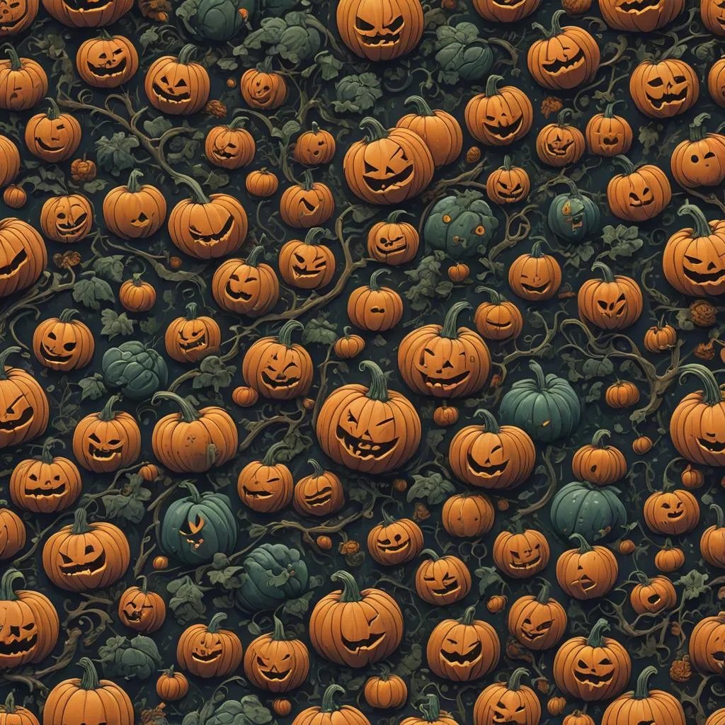 Solve Halloween Pumpkins jigsaw puzzle online with 100 pieces