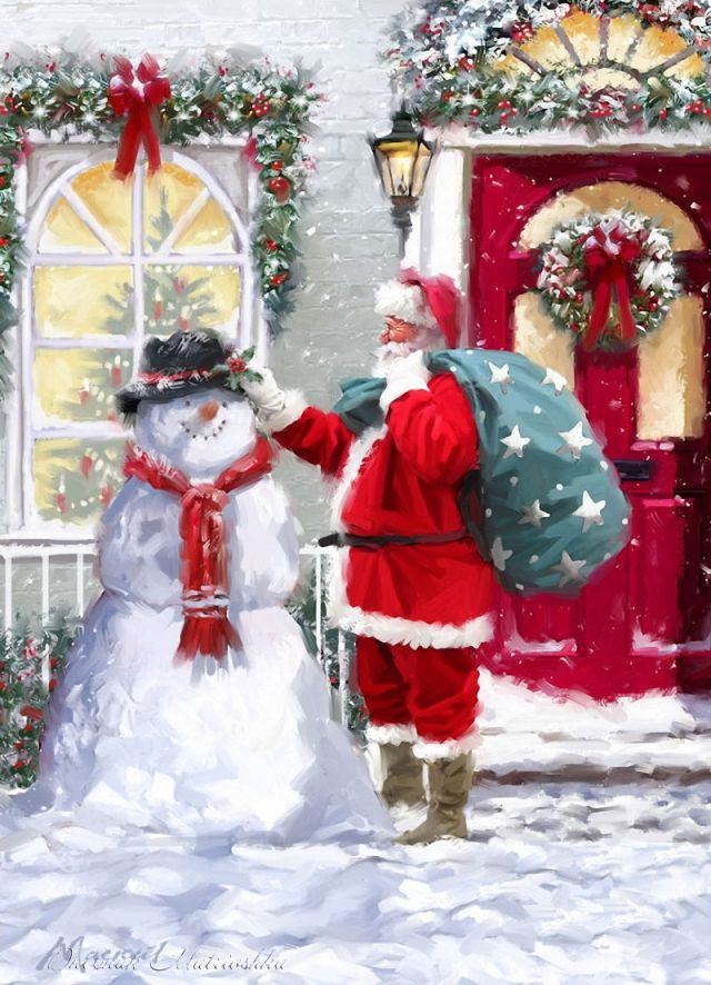 Solve Christmas Snowman jigsaw puzzle online with 140 pieces