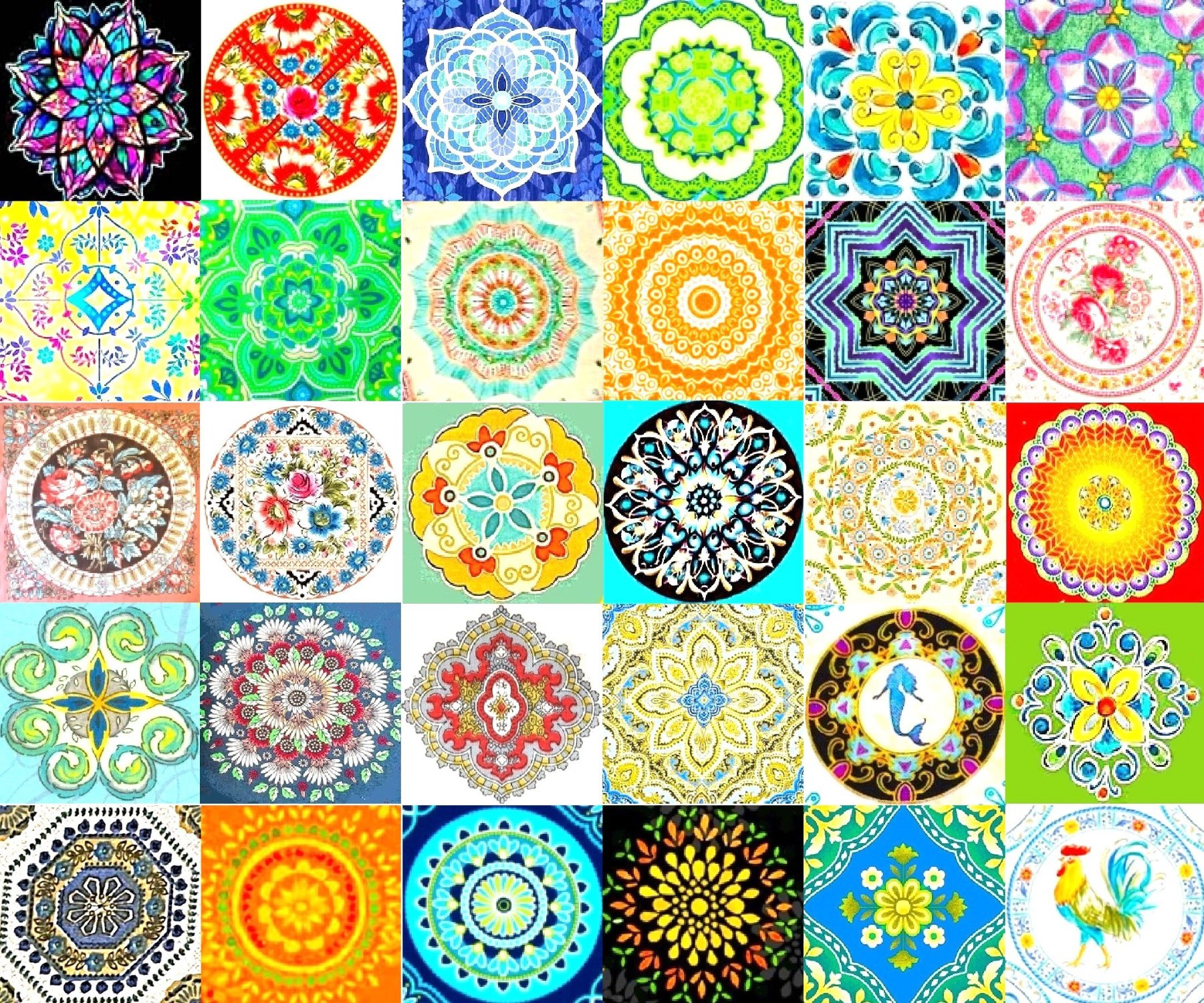 Solve PATCHWORK MEDALLIONS 10 jigsaw puzzle online with 357 pieces