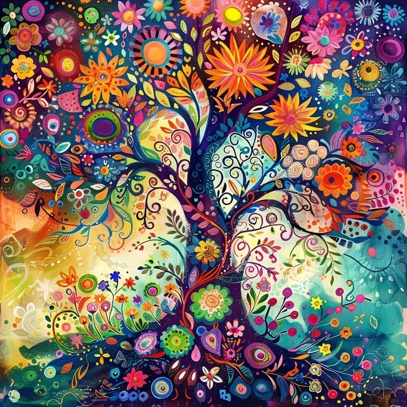 Jigsaw Puzzle | 169 pieces | tree of color * | Jigidi