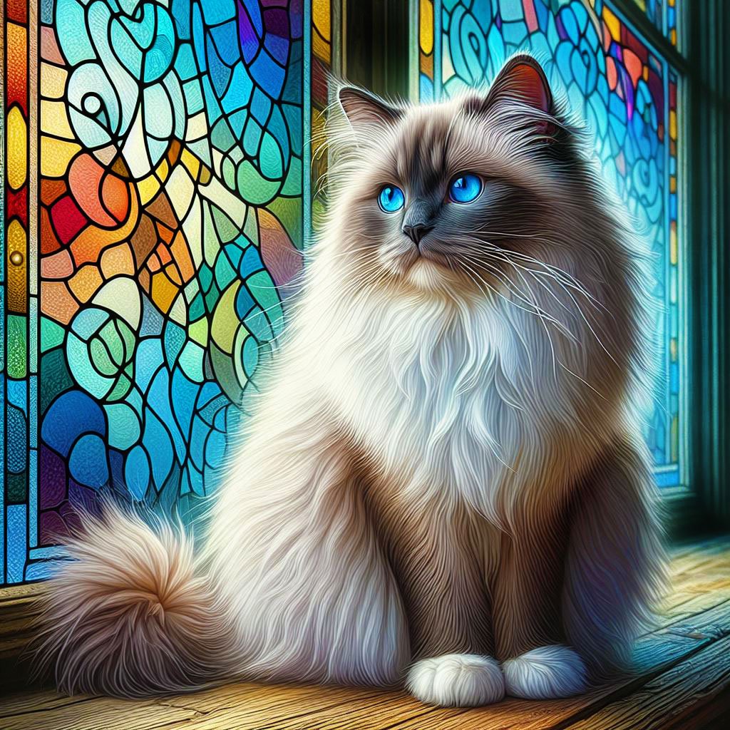 Solve Crystal the beautiful Ragdoll jigsaw puzzle online with 64 pieces