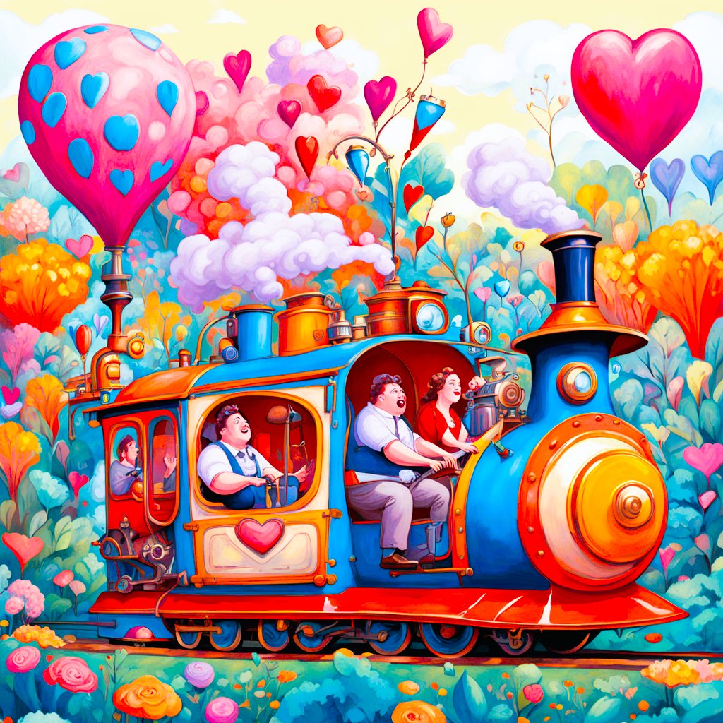 Solve All Aboard the Choo Choo Train jigsaw puzzle online with 100 pieces