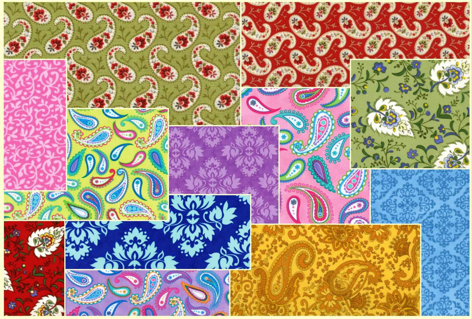 Solve Paisley patchwork jigsaw puzzle online with 280 pieces