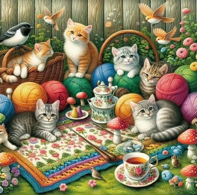 Solve Delightful Littlies jigsaw puzzle online with 81 pieces