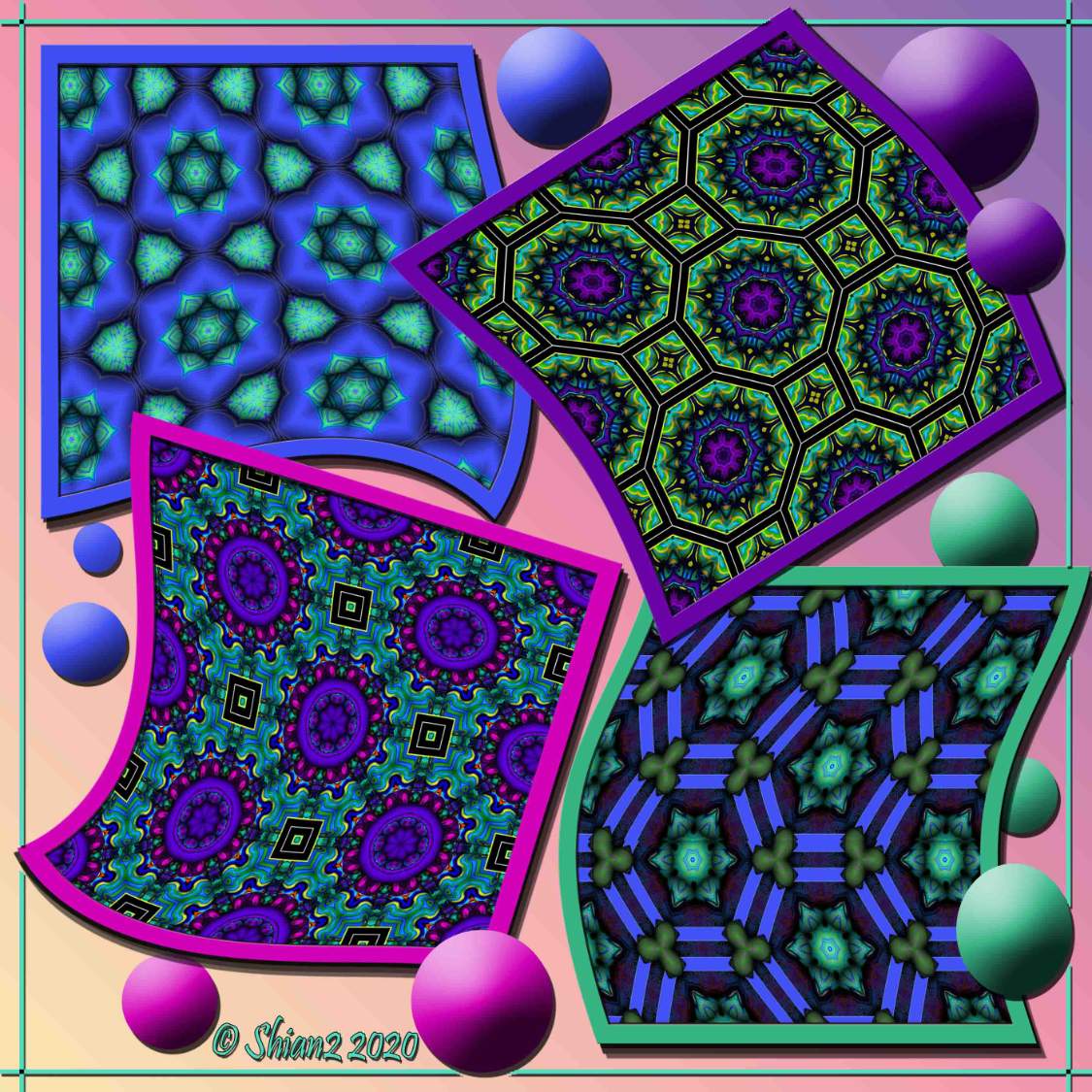 Solve Floating Panels jigsaw puzzle online with 64 pieces