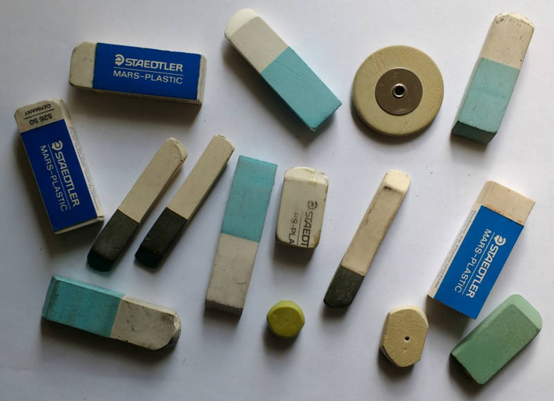 Solve Too Much of... 18 - Erasers jigsaw puzzle online with 12 pieces